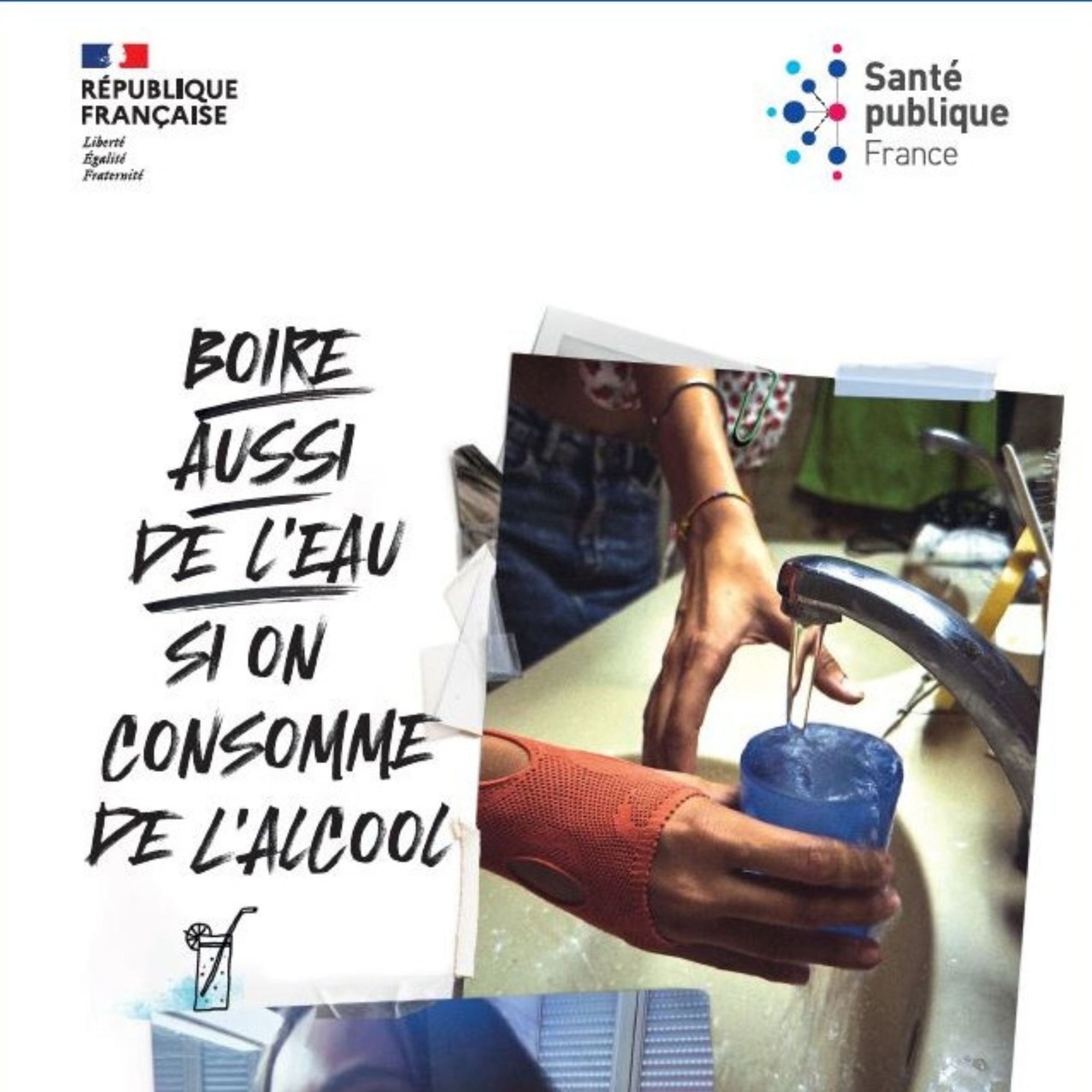 Boire aussi de l'eau si on consomme de l'alcool, c'est la base